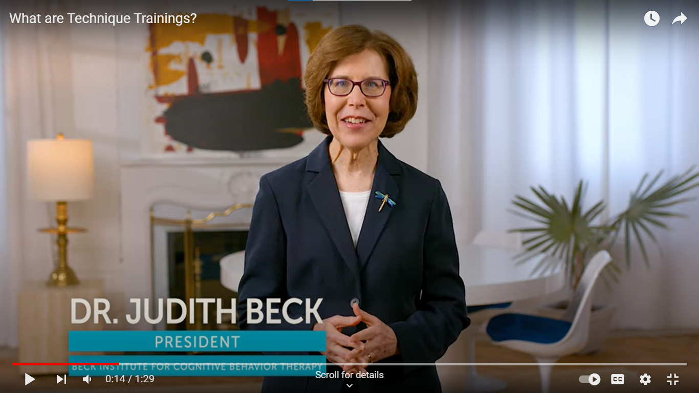 Beck Institute | What Are Technique Trainings? - Beck Institute
